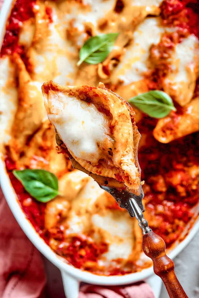Stuffed Shells with Meat | A Farmgirl's Dabbles