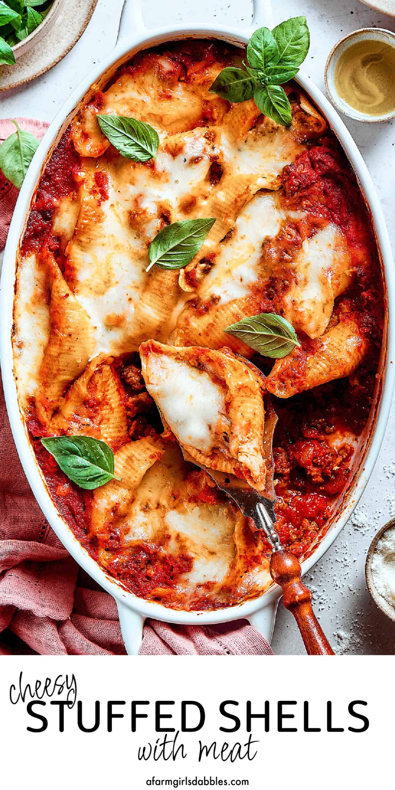 Stuffed Shells with Meat | A Farmgirl's Dabbles