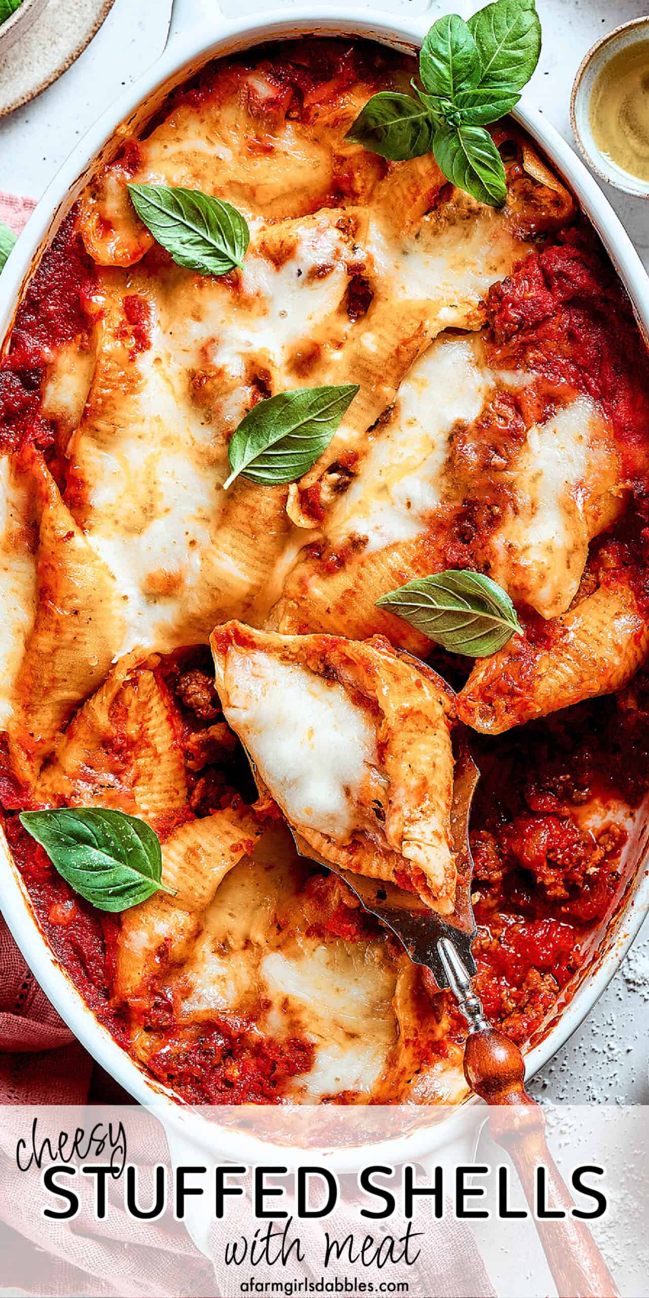 Stuffed Shells with Meat | A Farmgirl's Dabbles