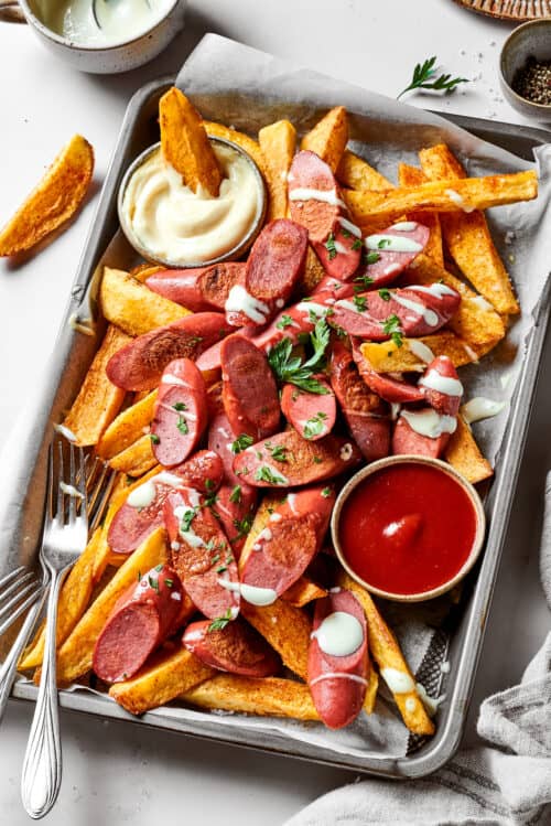 Peruvian Salchipapa (Easy Potatoes & Sausage Recipe!)