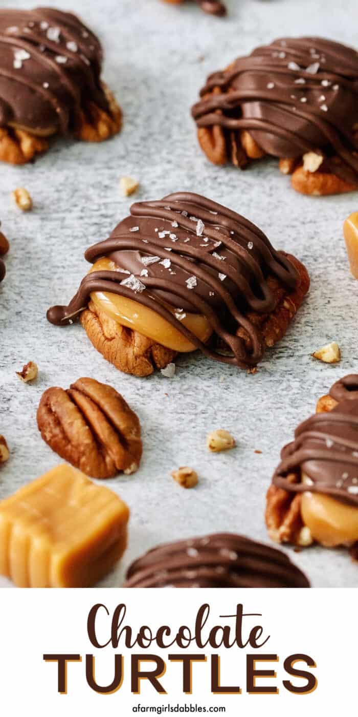 Chocolate Turtles | A Farmgirl's Dabbles