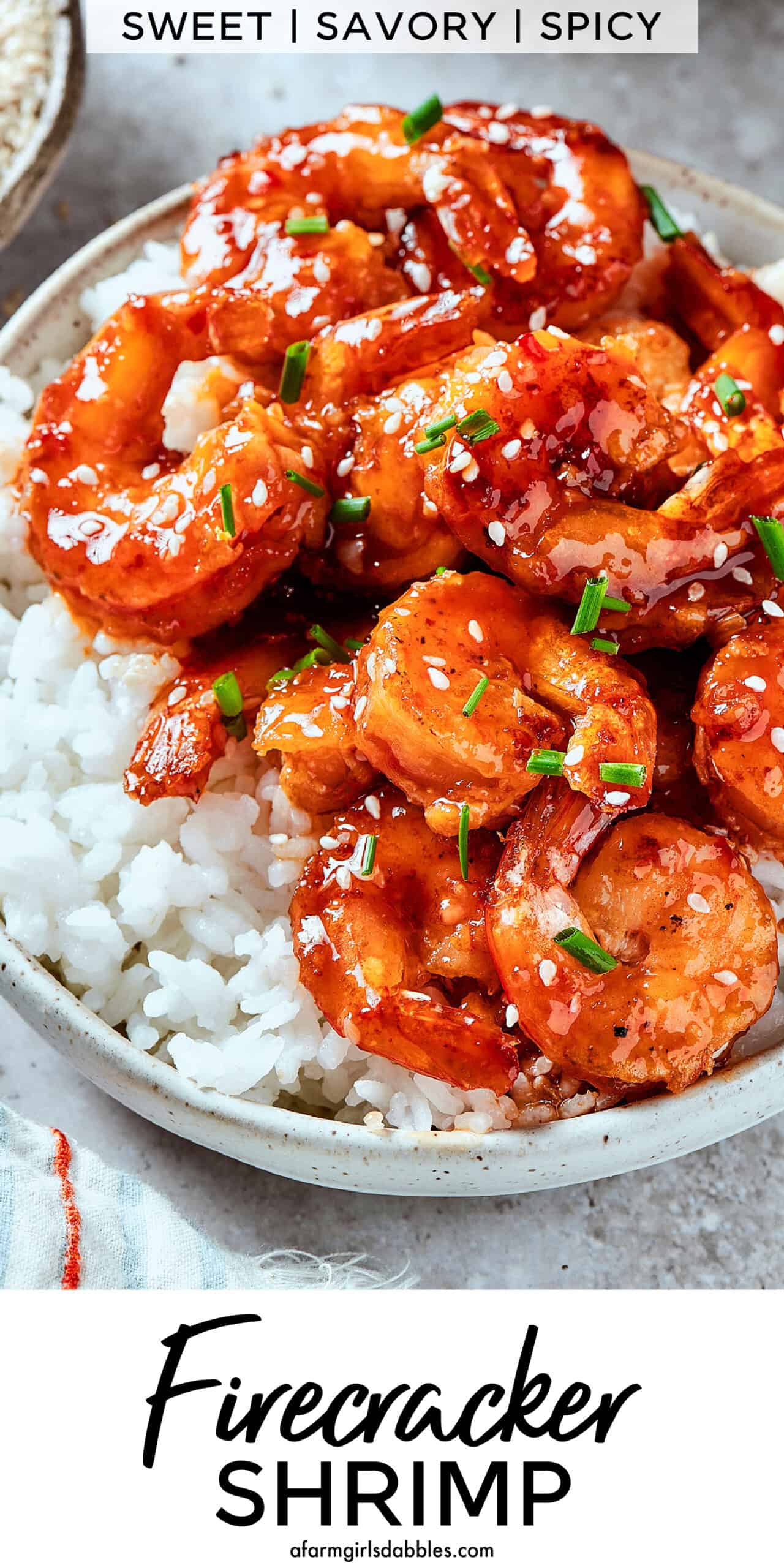 Easy Firecracker Shrimp Recipe l A Farmgirl's Dabbles