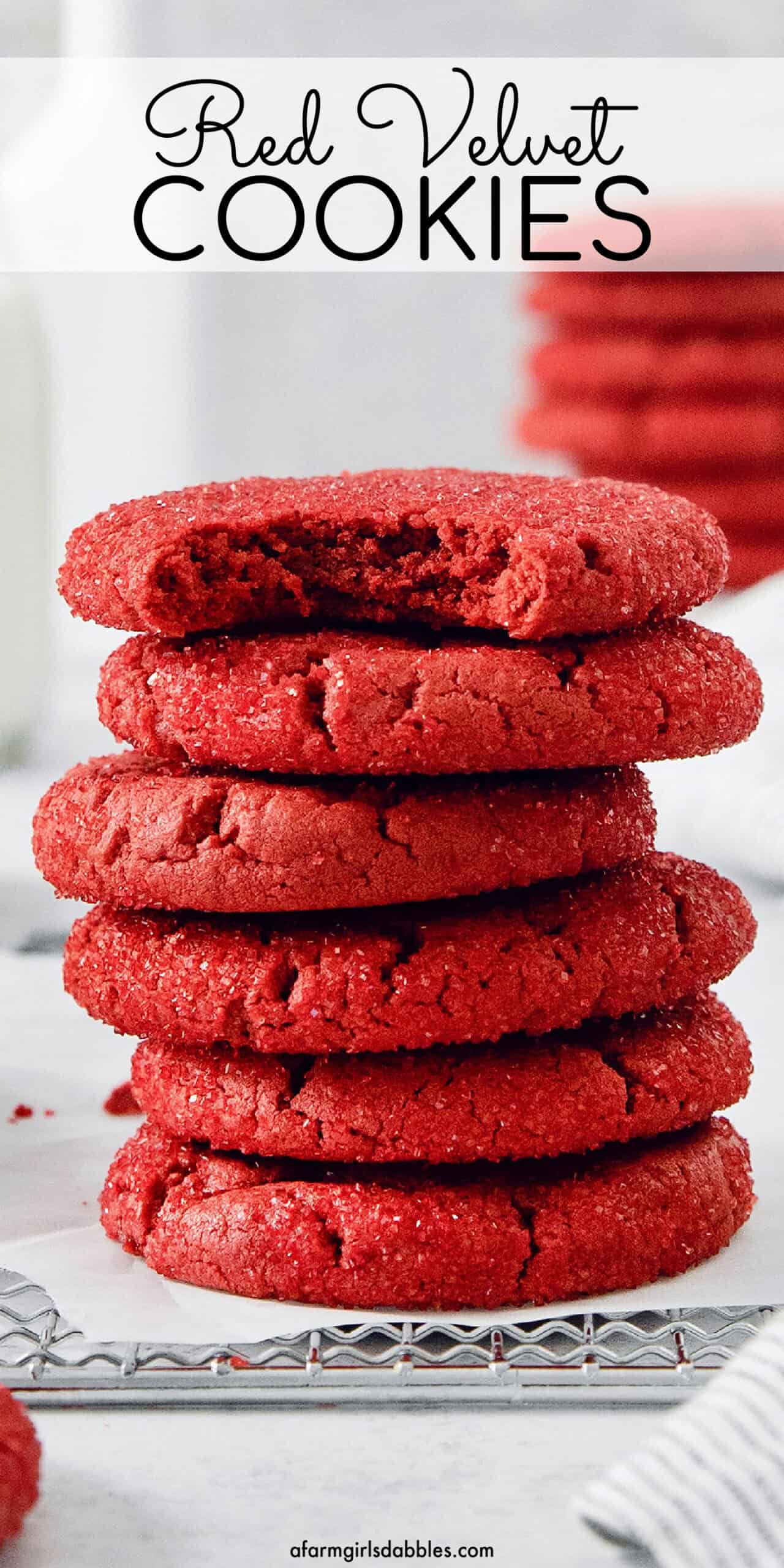 Red Velvet Cookies | A Farmgirl's Dabbles