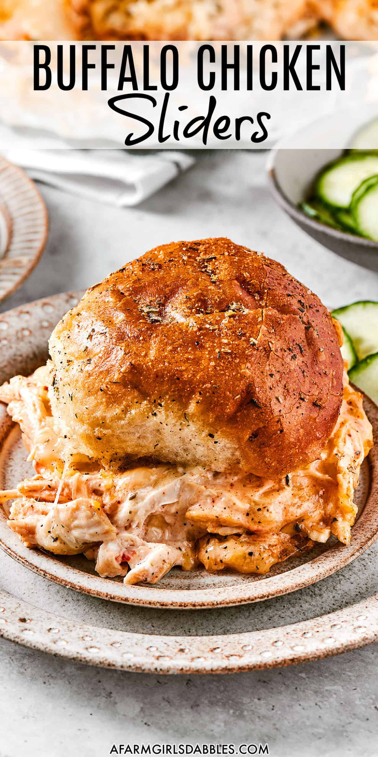 Buffalo Chicken Sliders | A Farmgirl's Dabbles