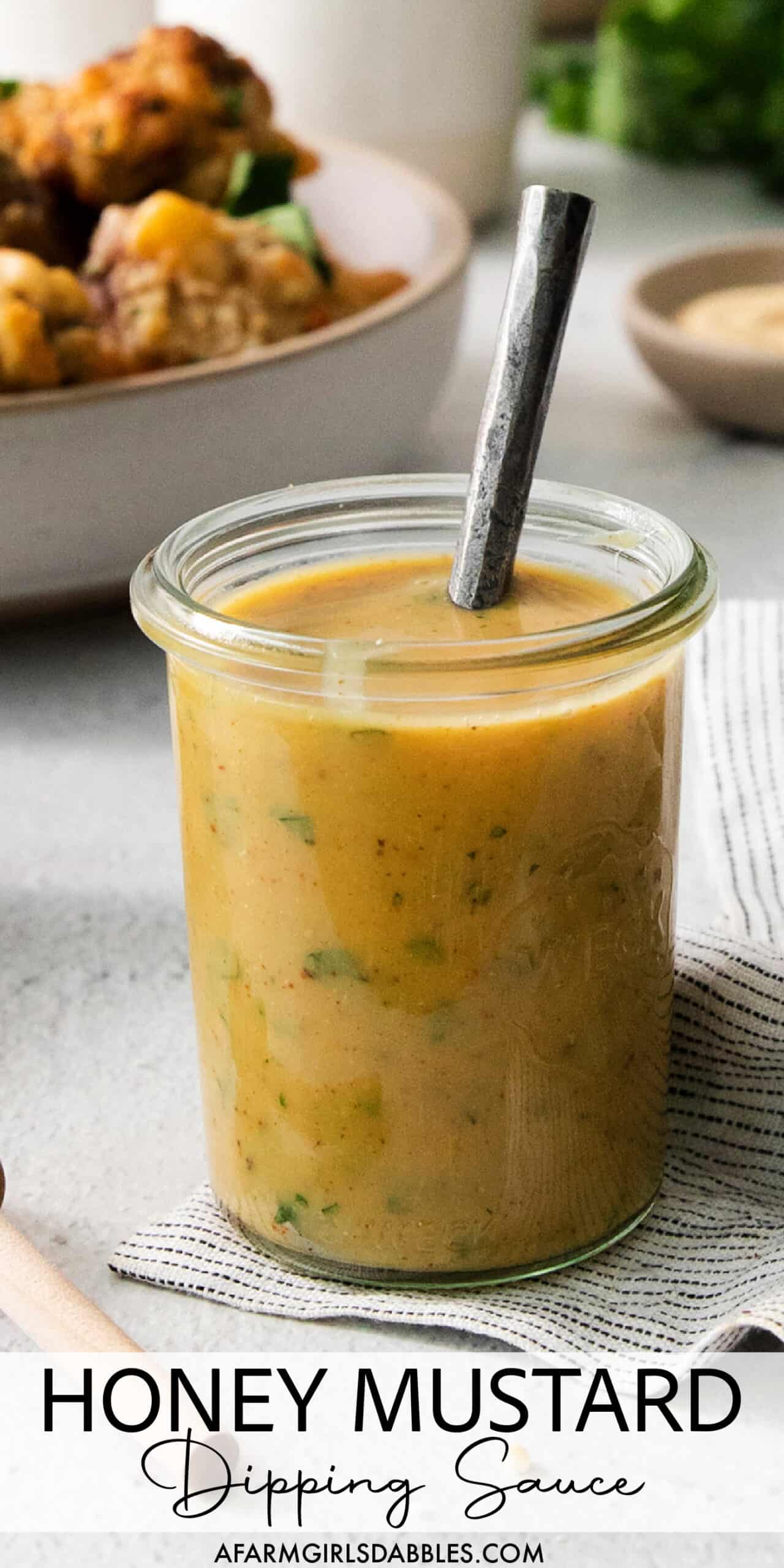 Easy Honey Mustard Dipping Sauce | A Farmgirl's Dabbles
