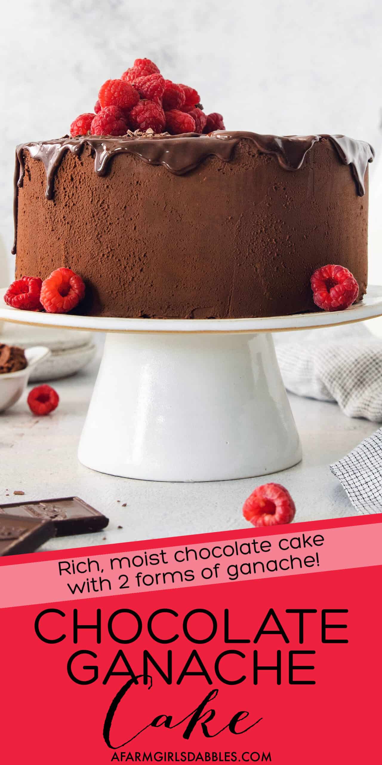 Chocolate Ganache Cake | A Farmgirl's Dabbles