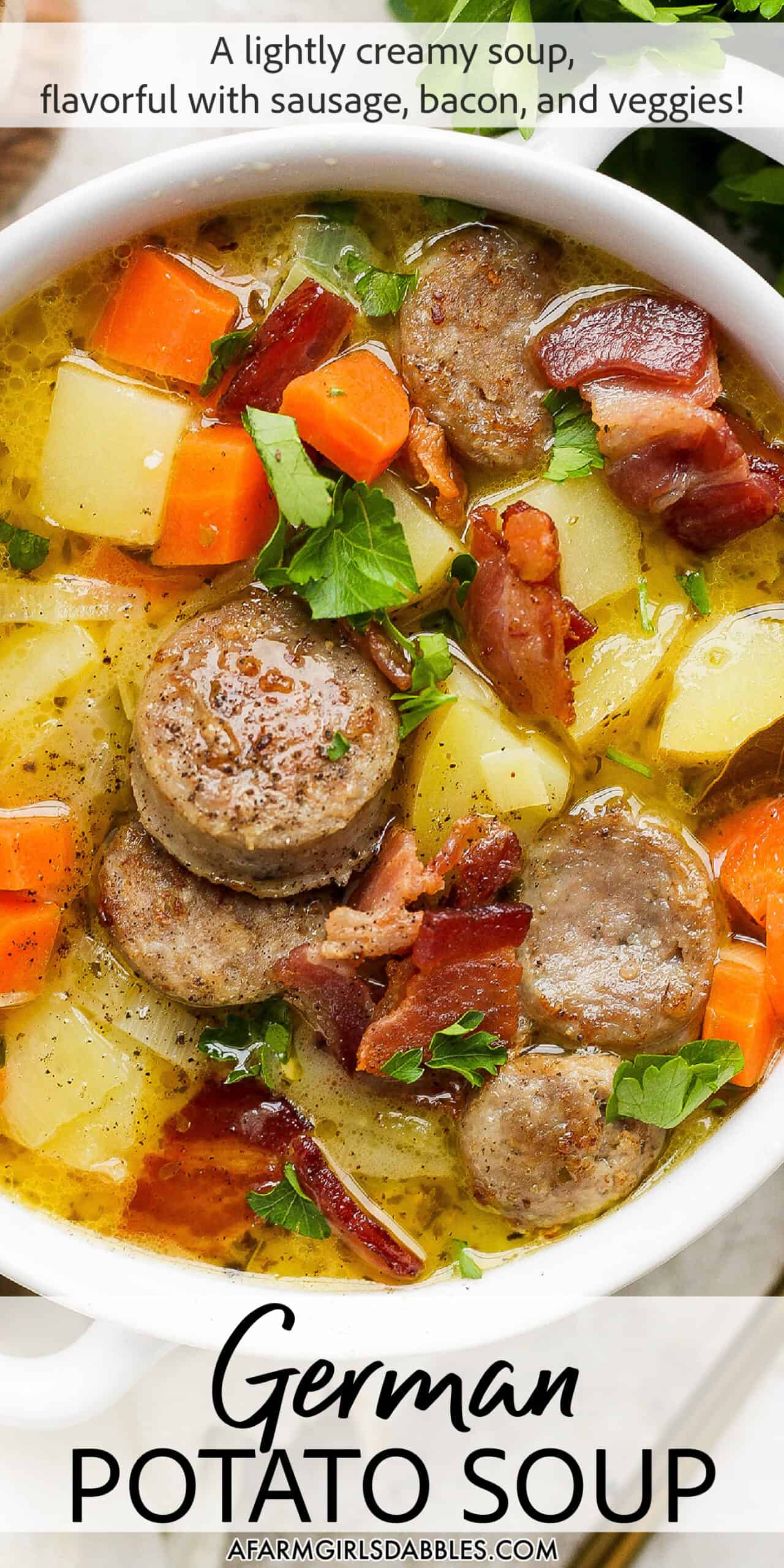 German Potato Soup | A Farmgirl's Dabbles