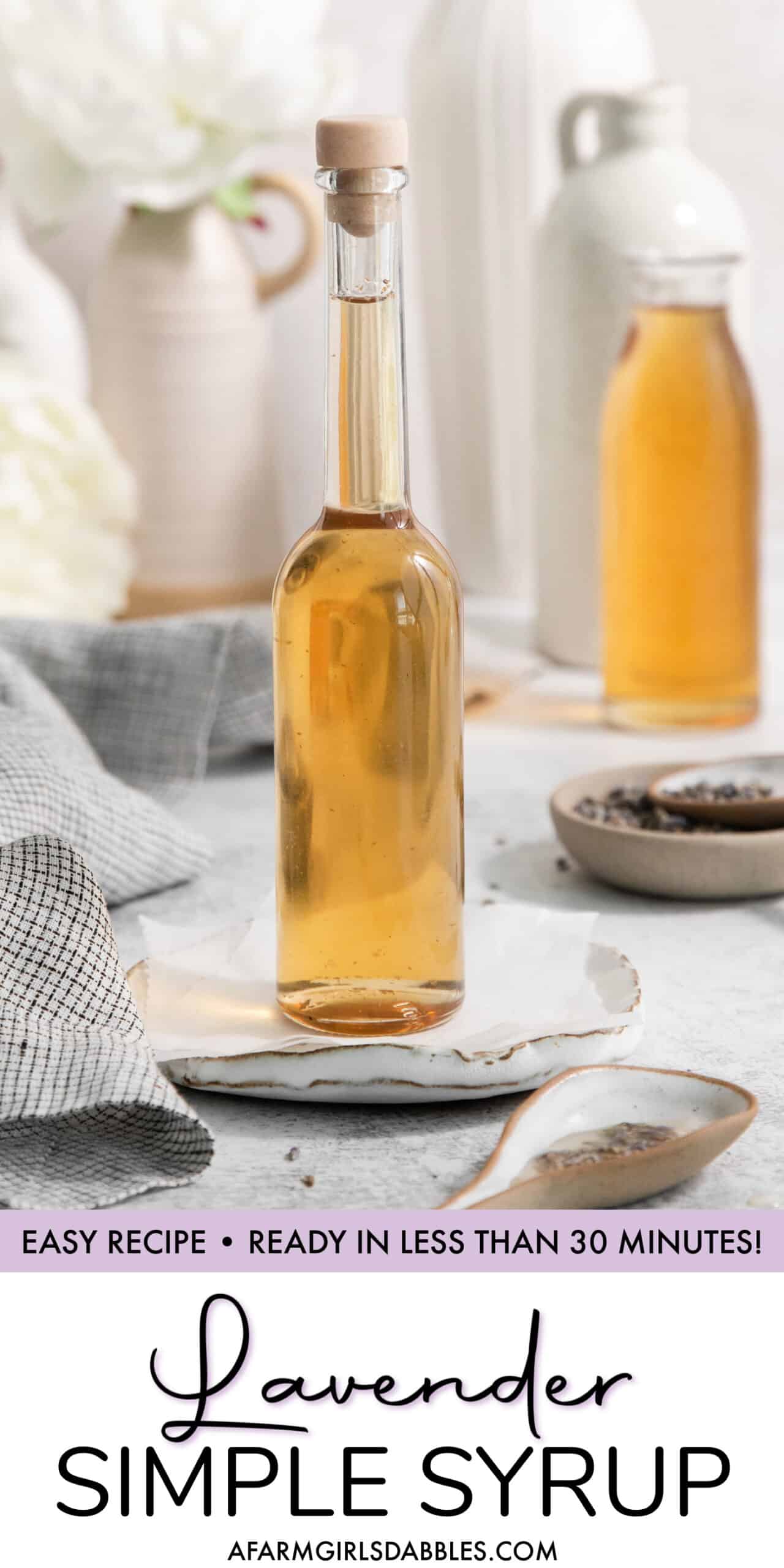 Lavender Simple Syrup Recipe (EASY to make!)