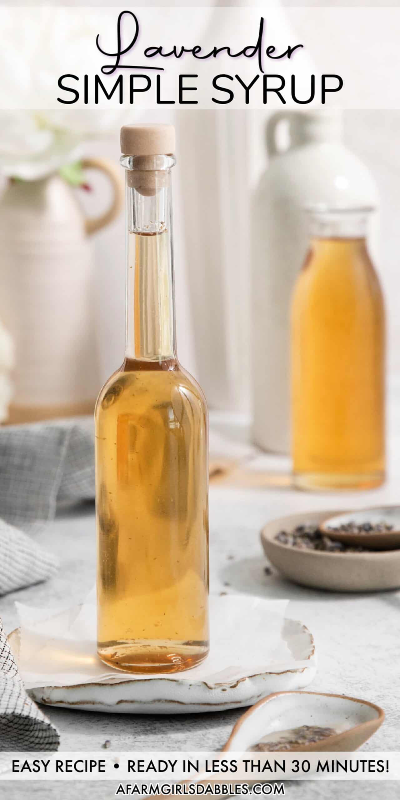 Lavender Simple Syrup Recipe (EASY to make!)