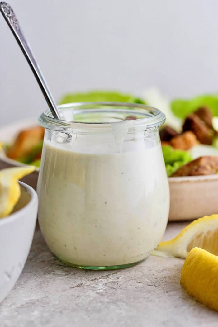 Caesar Dressing (Quick & Easy Homemade Recipe!)