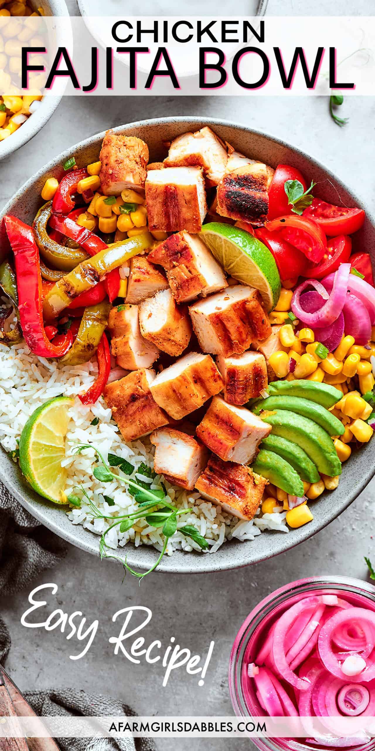 Fajita Bowl Recipe (EASY Recipe, BIG Flavor!)