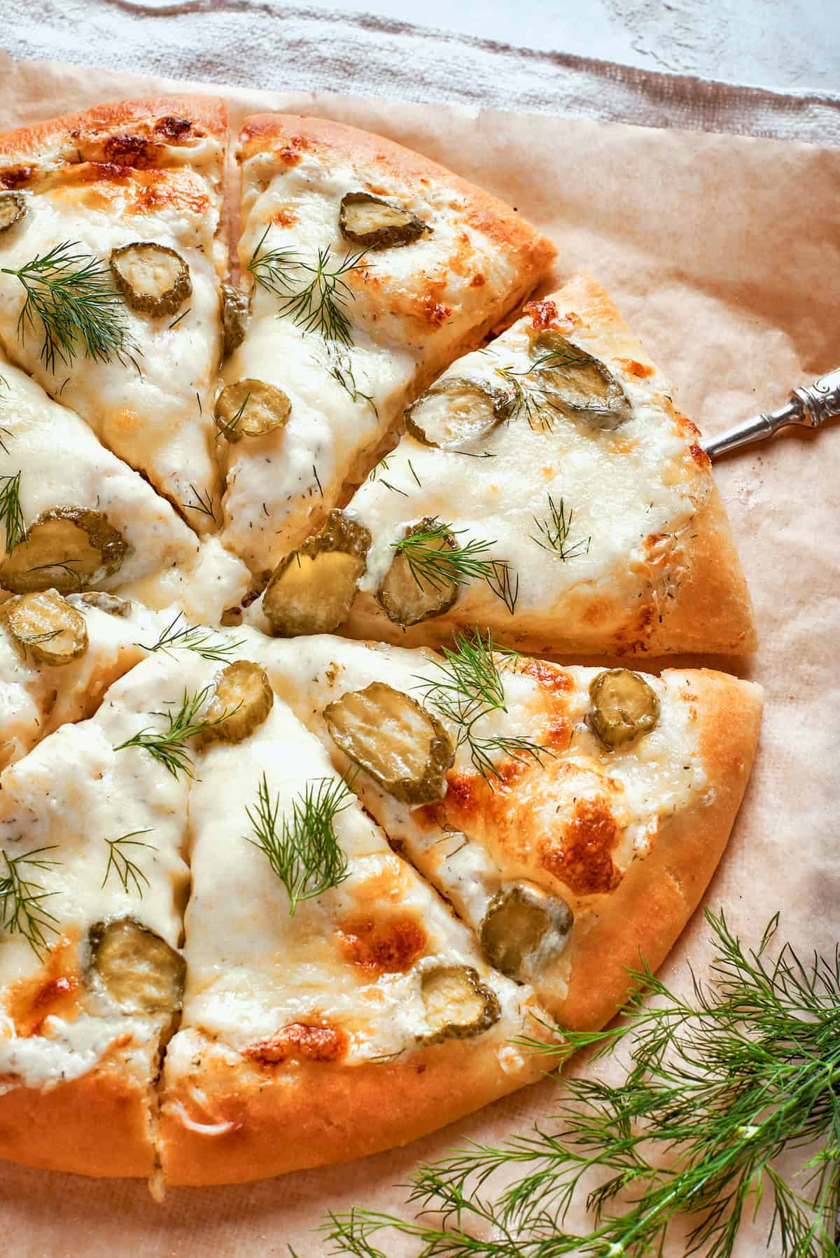 Pickle Pizza (Creamy & Puckery!)