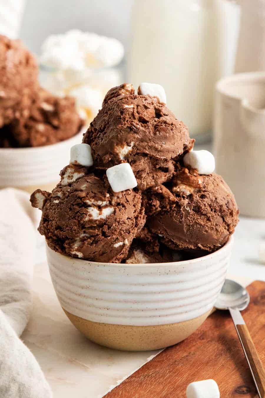 Rocky Road Ice Cream (Creamy, Homemade Recipe!)