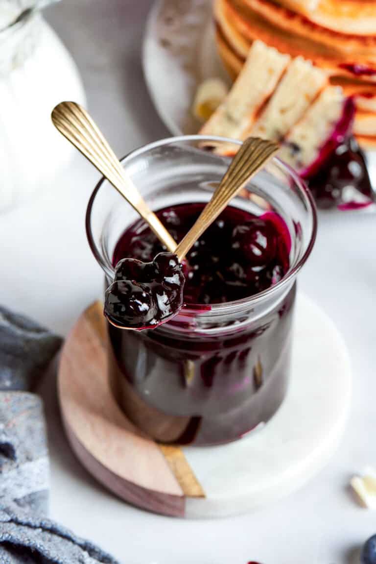 Blueberry Sauce (Quick & Easy, 5 Ingredients!)