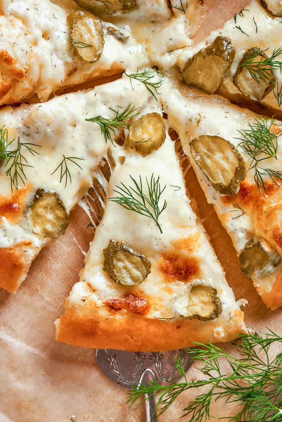 Pickle Pizza (Creamy & Puckery!)