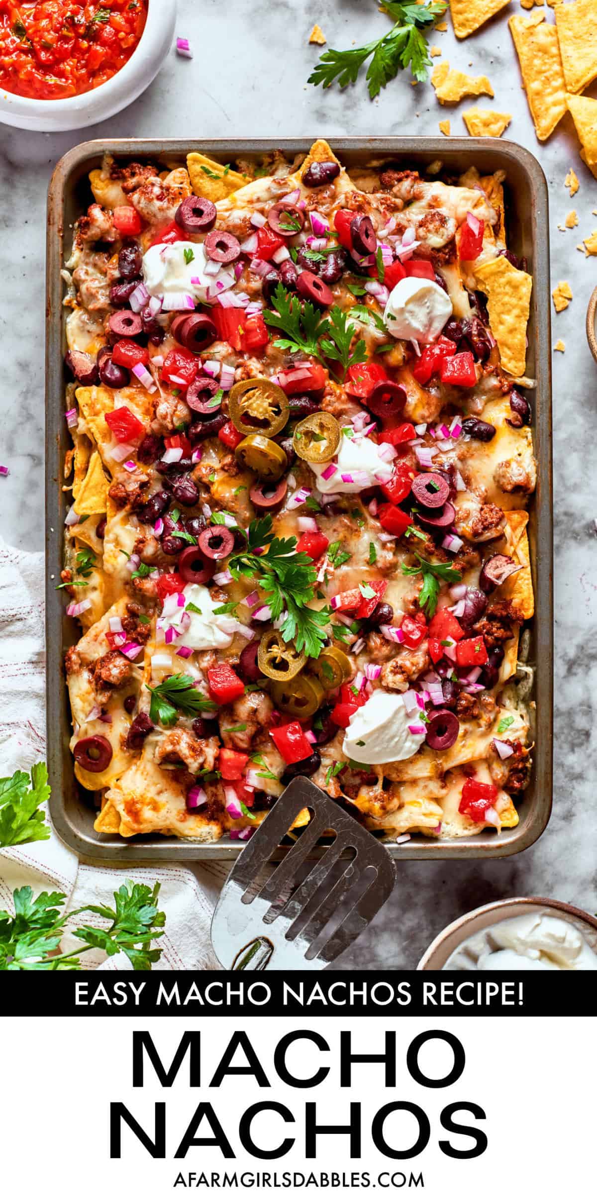 Macho Nachos (Ultimate Baked Nachos Recipe!)