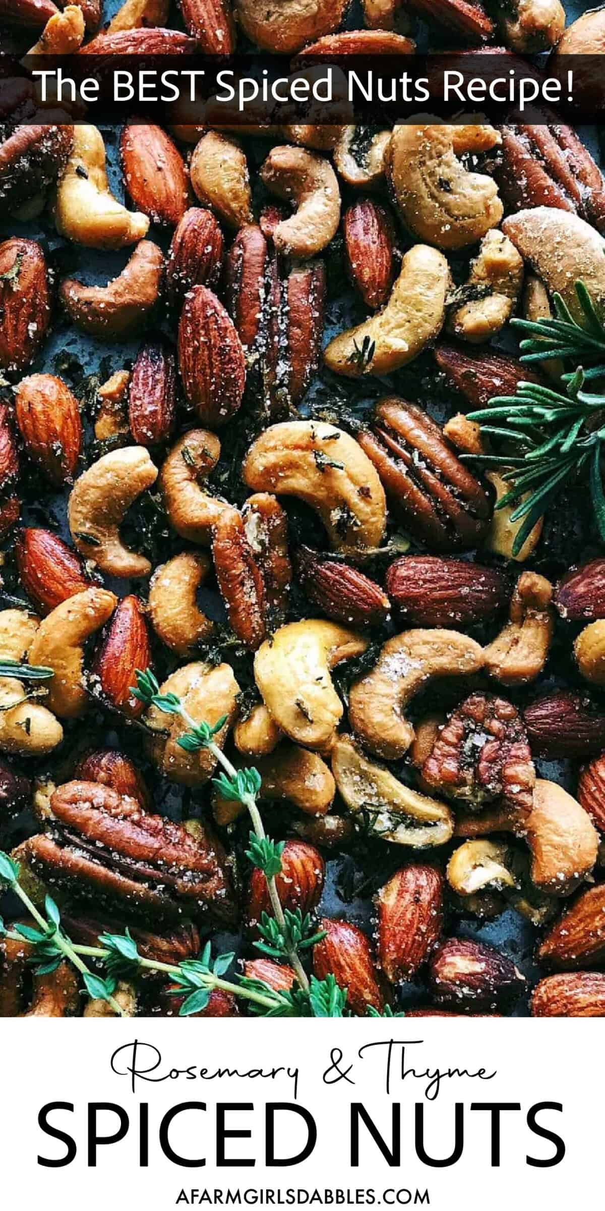 Spiced Nuts Recipe | A Farmgirl's Dabbles