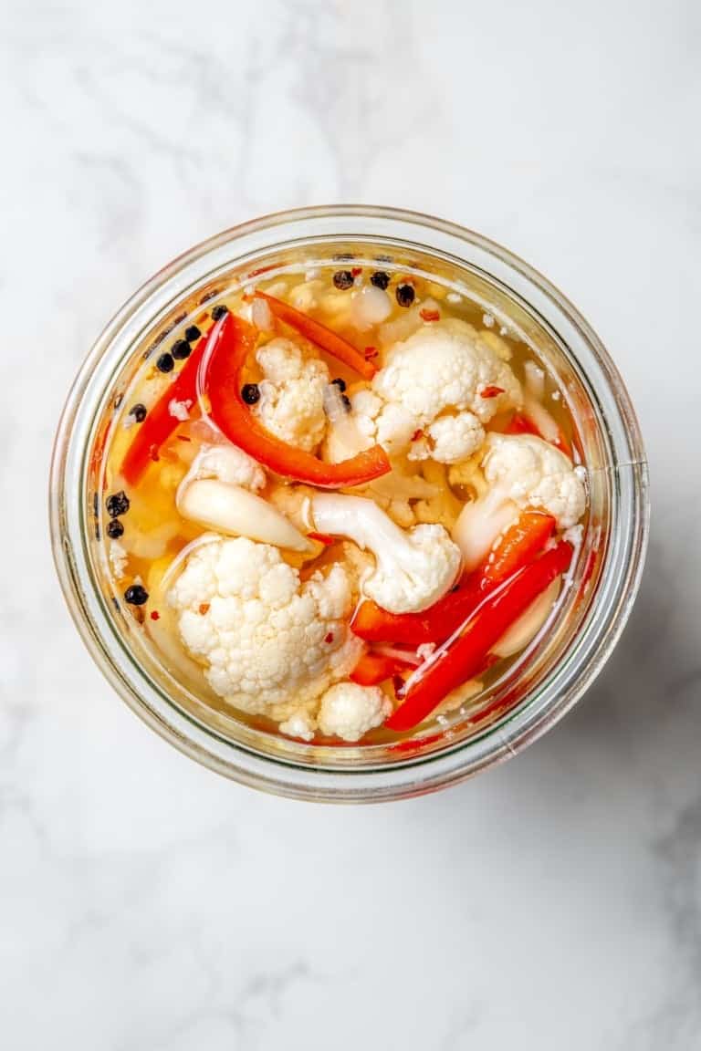Pickled Cauliflower | A Farmgirl's Dabbles