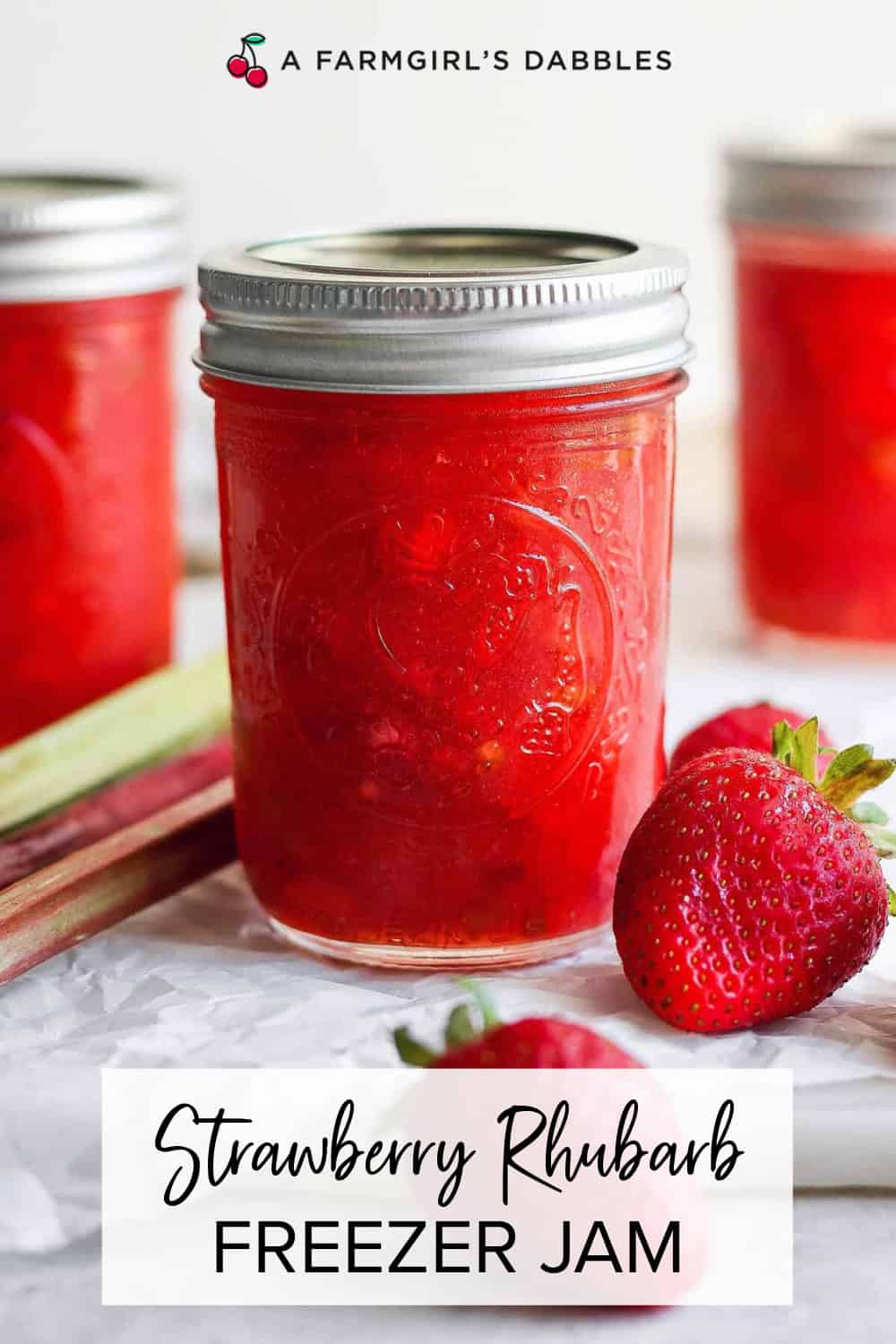 Strawberry Rhubarb Freezer Jam