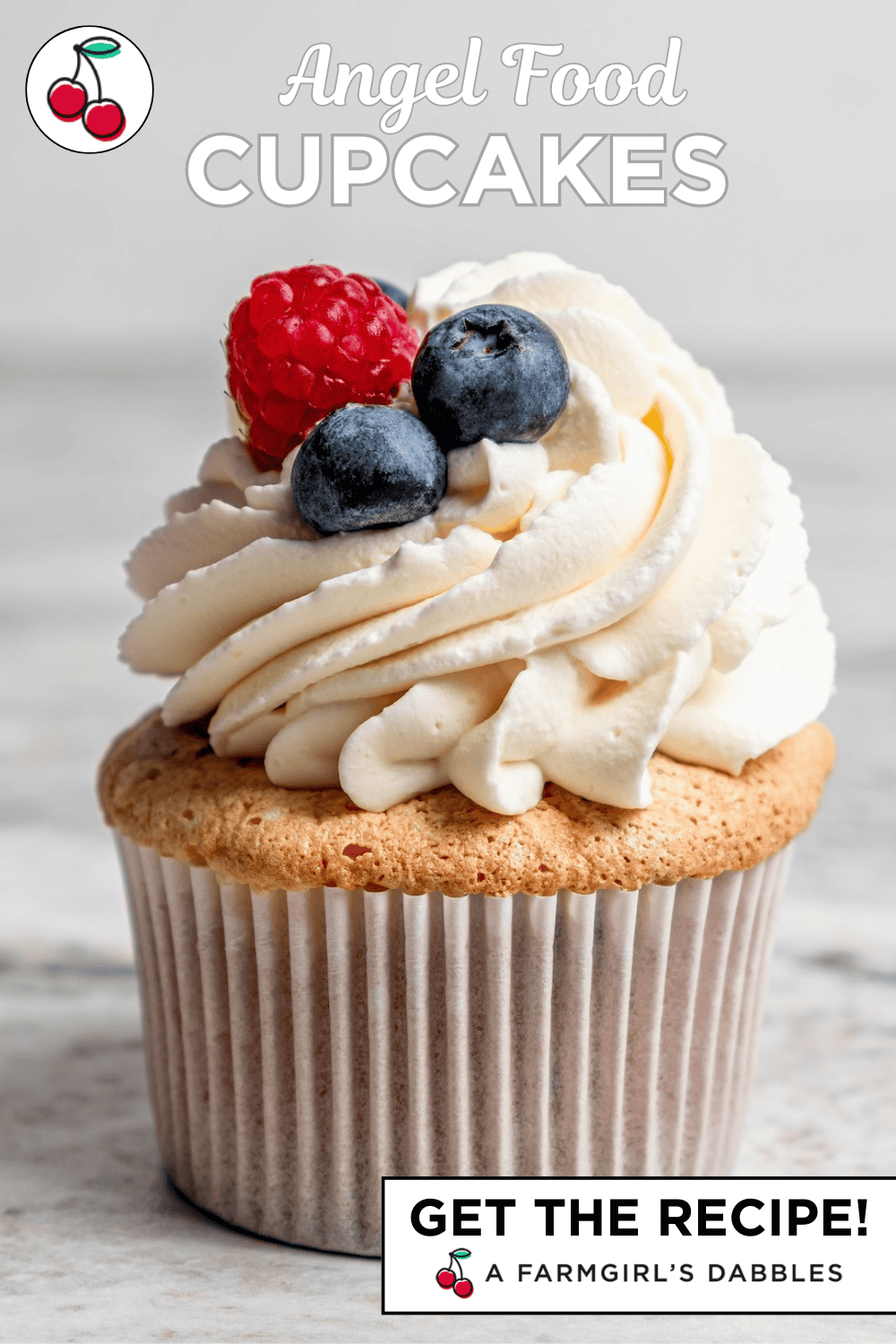Angel Food Cupcakes | A Farmgirl's Dabbles