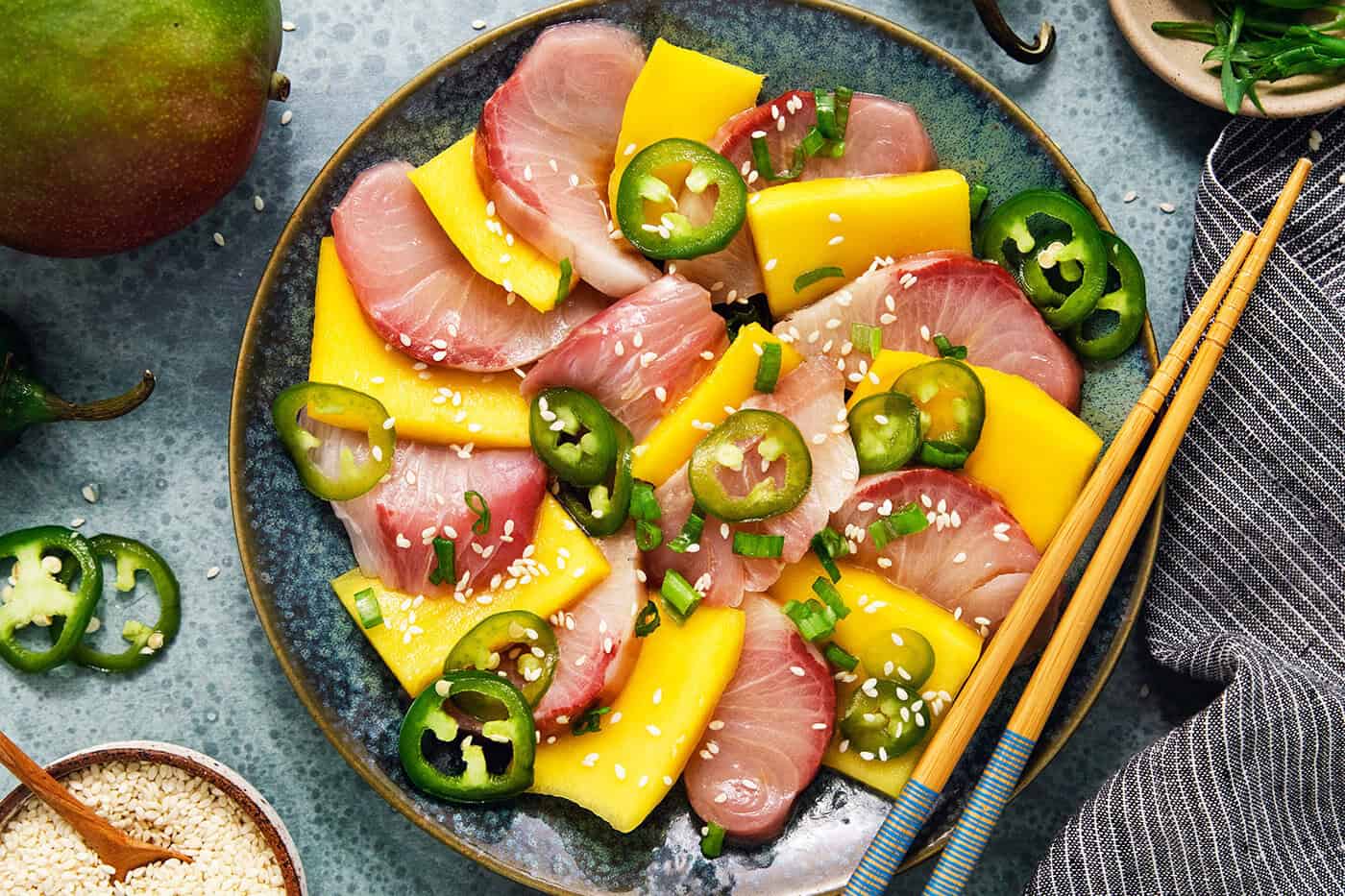 Hamachi Crudo With Mango | A Farmgirl's Dabbles