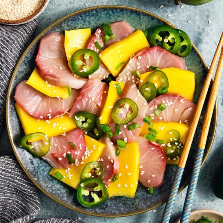Hamachi Crudo With Mango | A Farmgirl's Dabbles