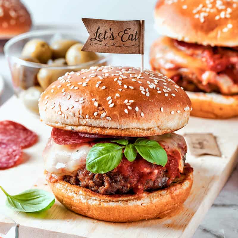 Pizza Burger Recipe | A Farmgirl's Dabbles