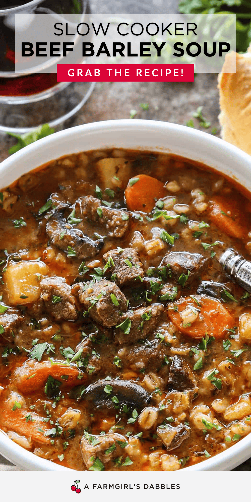 Beef Barley Soup Recipe l A Farmgirl's Dabbles