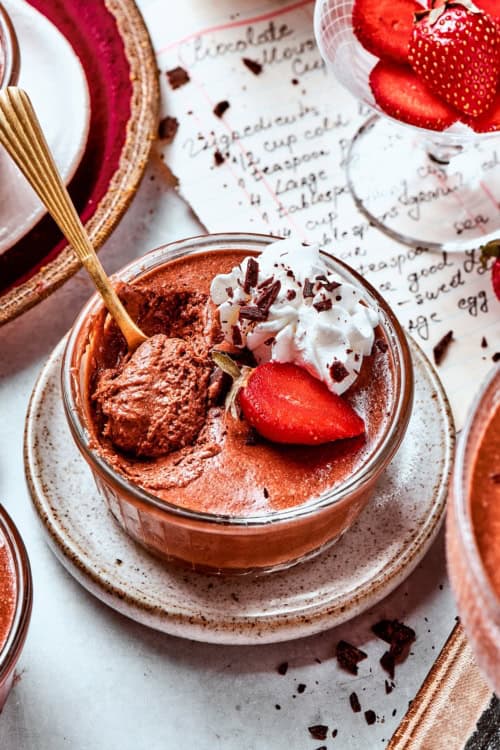 Chocolate Mousse Cups | A Farmgirl's Dabbles