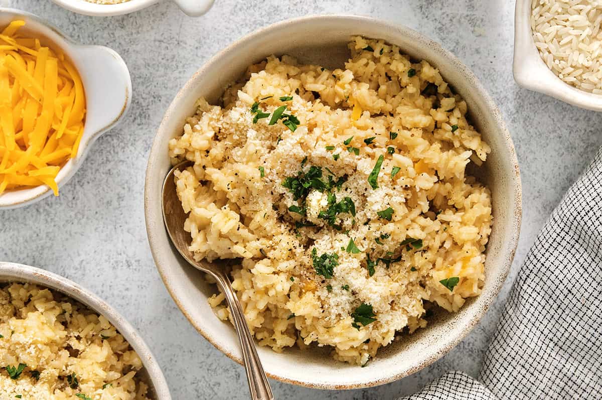 Cheesy Rice | A Farmgirl's Dabbles