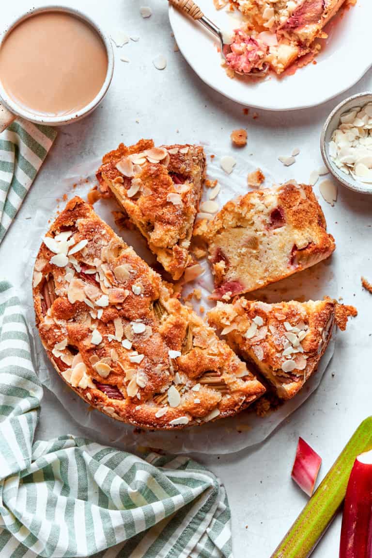 Norwegian Rhubarb Cake | A Farmgirl's Dabbles